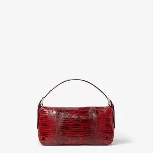 Fendi Baguette® 26424 Burgundy Lizard-leather Bag